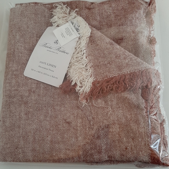 Brooks Brothers | Bedding | Brooks Brothers 0 Linen Fringe Edge ...